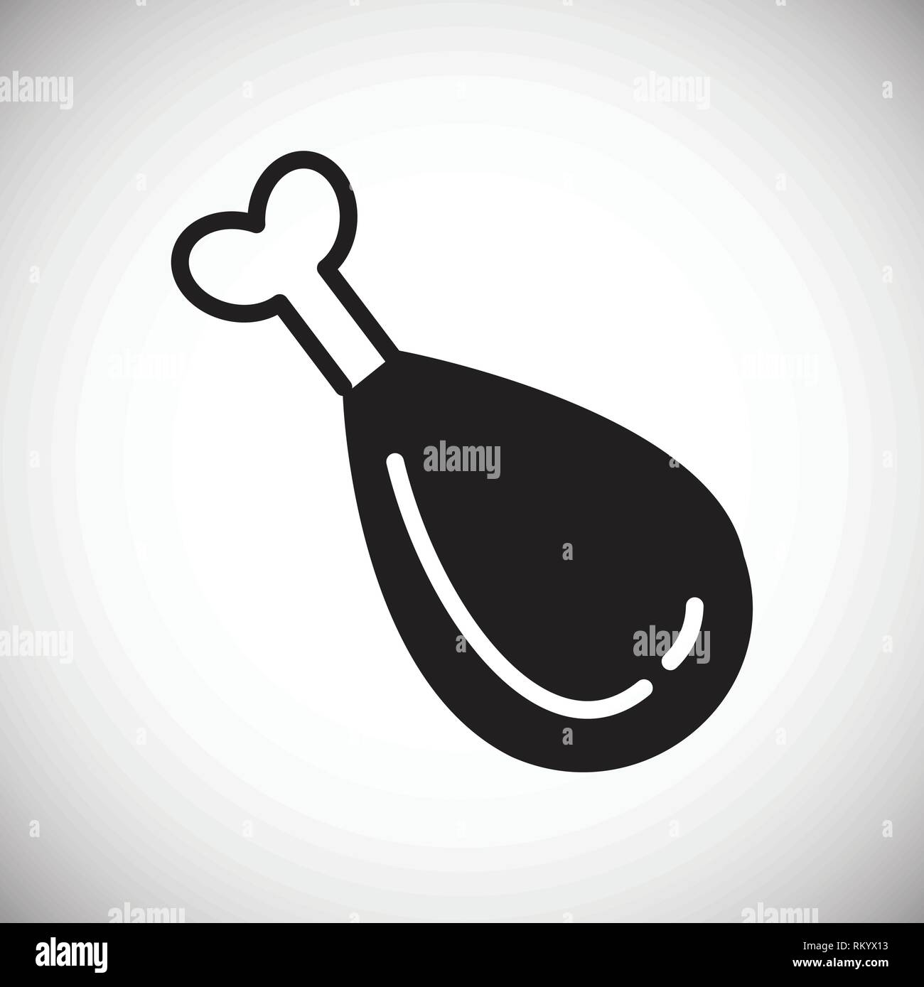 Meat icon on white background for graphic and web design, Modern simple ...