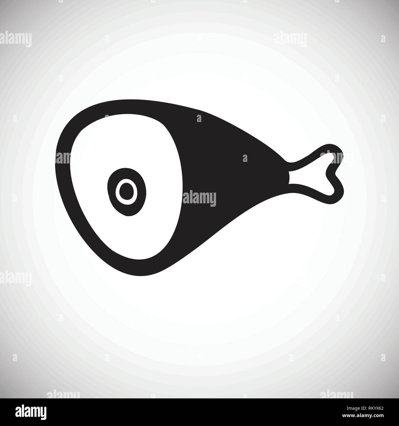 Meat icon on white background for graphic and web design, Modern simple ...