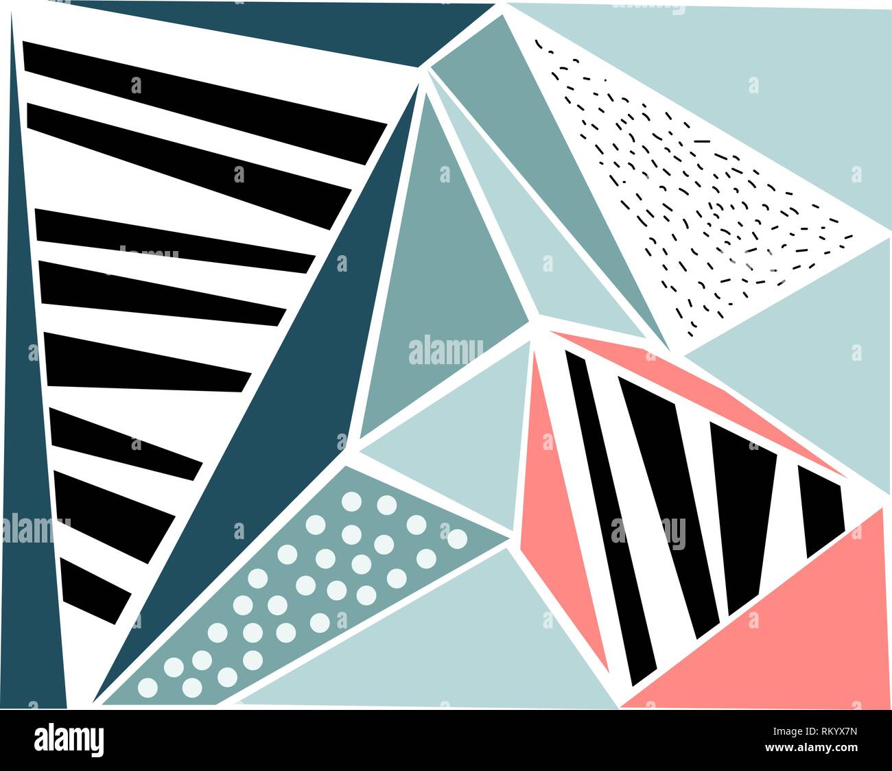 Fashionable geometric flat pattern, frame with abstract background for ...