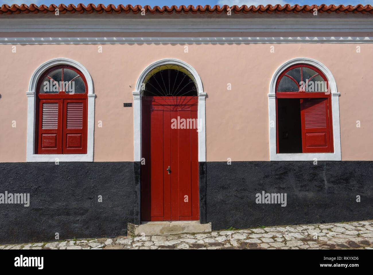 Traditional portuguese colonial architecture in Alcantara on Brazil ...