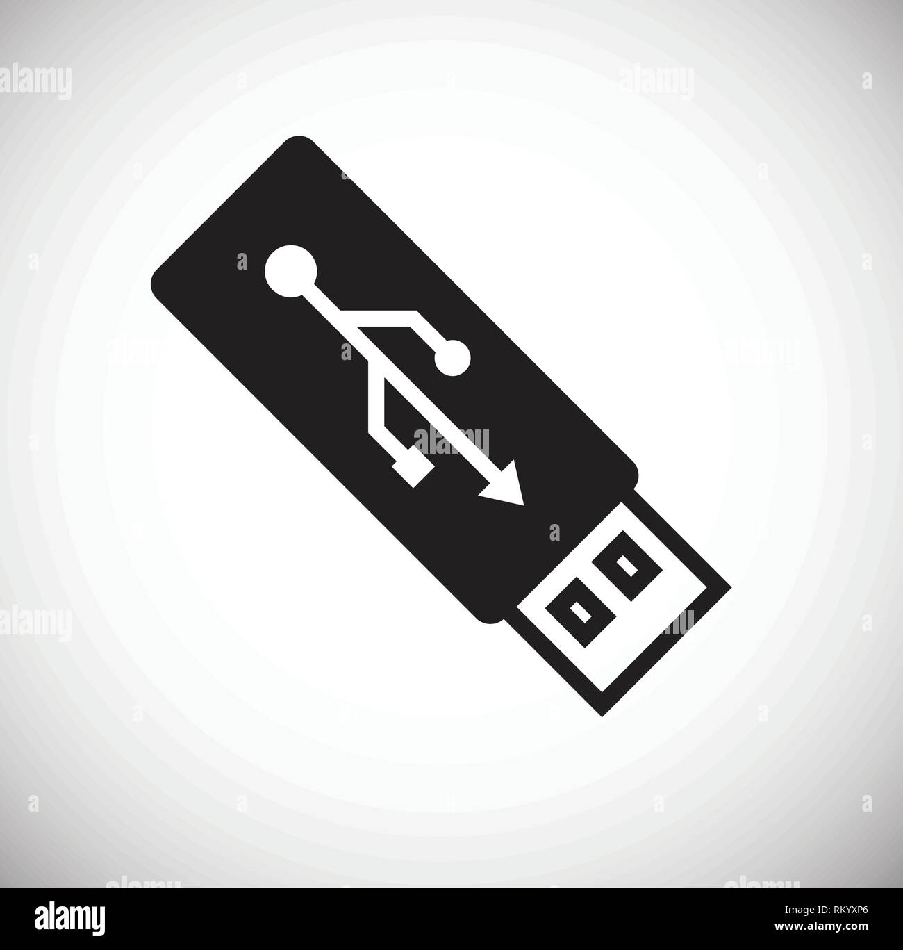 Data storage device icon on white background for graphic and web design ...