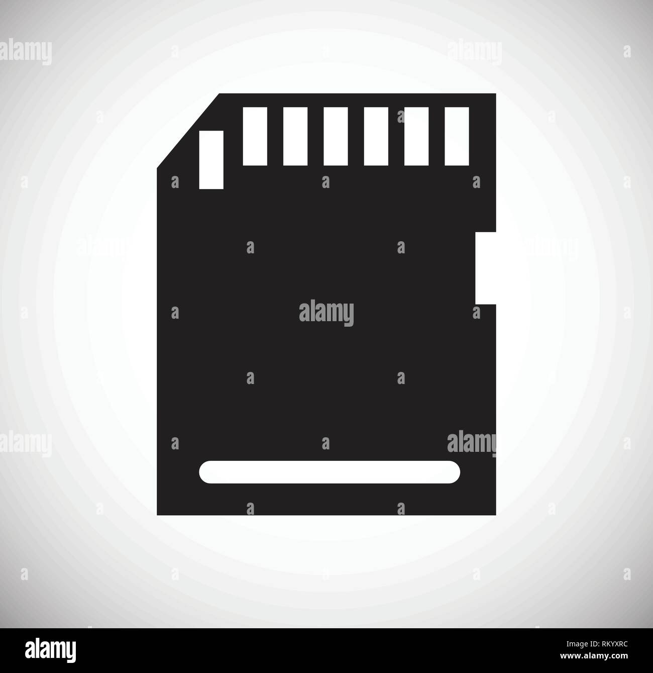 Data storage device icon on white background for graphic and web design ...