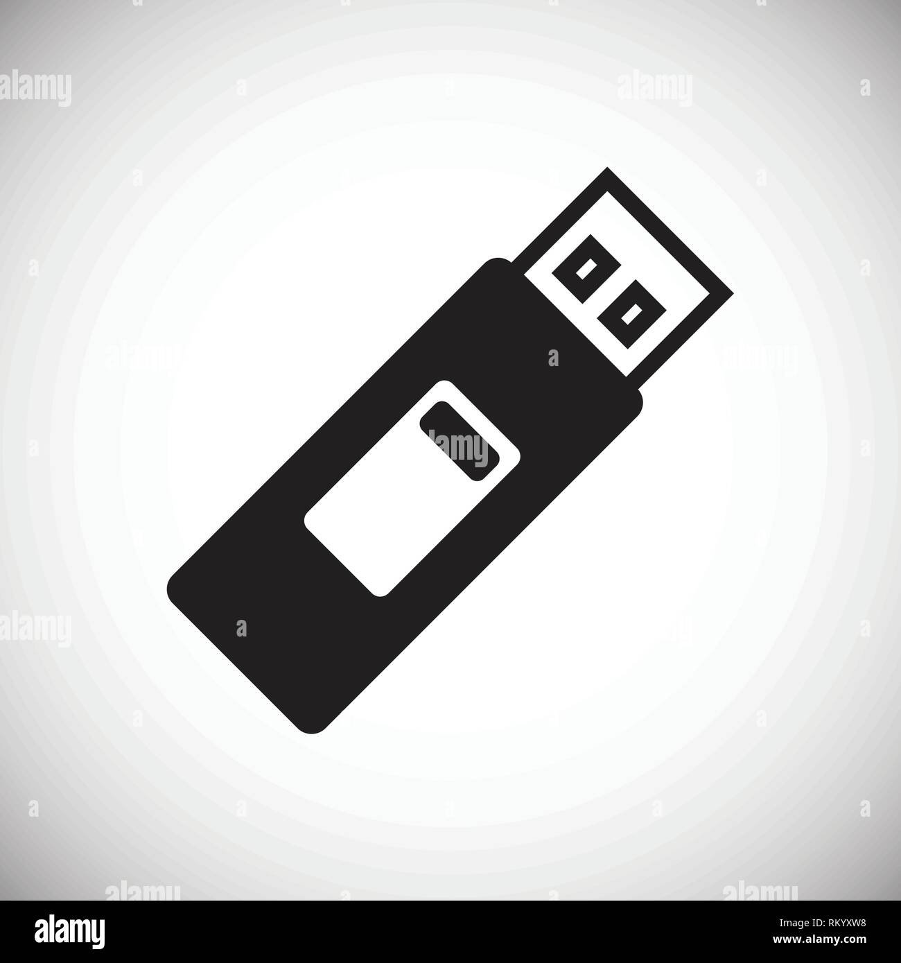 Data storage device icon on white background for graphic and web design ...