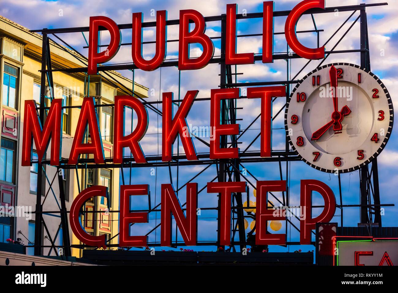 Public Market Neon Sign High Resolution Stock Photography and Images ...