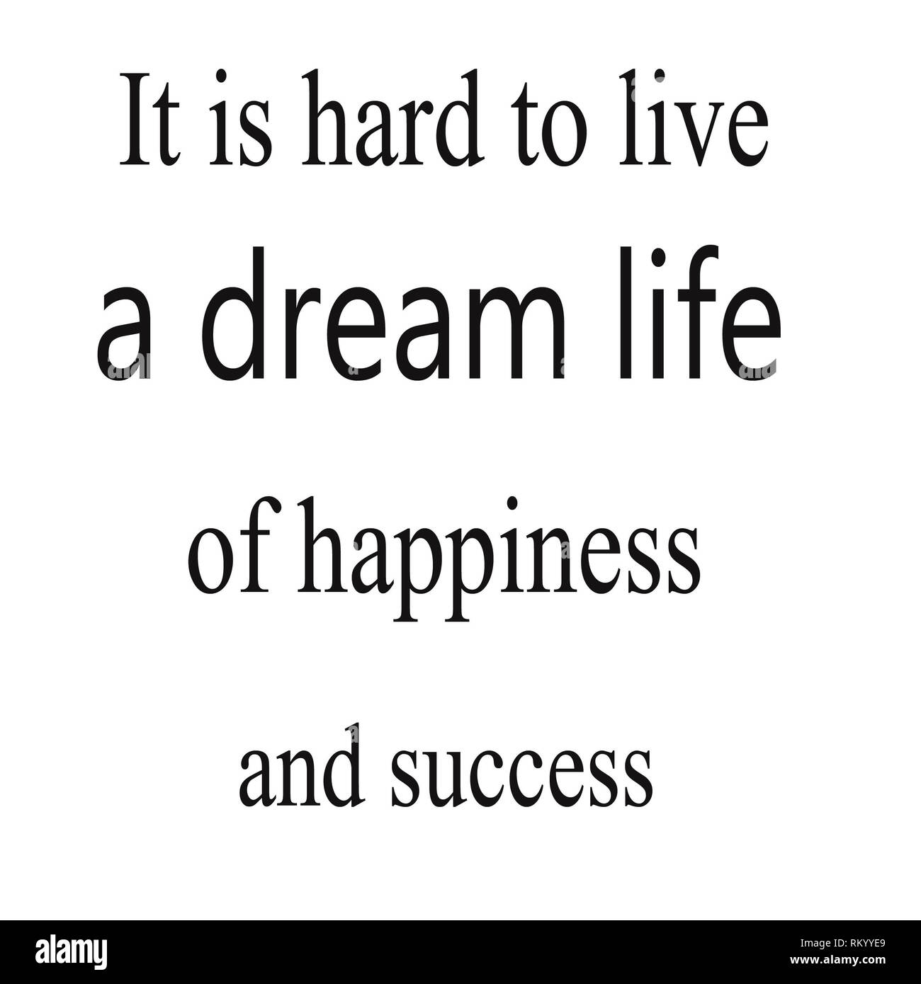 Words of wisdom and quotes of happiness and success Stock Photo - Alamy