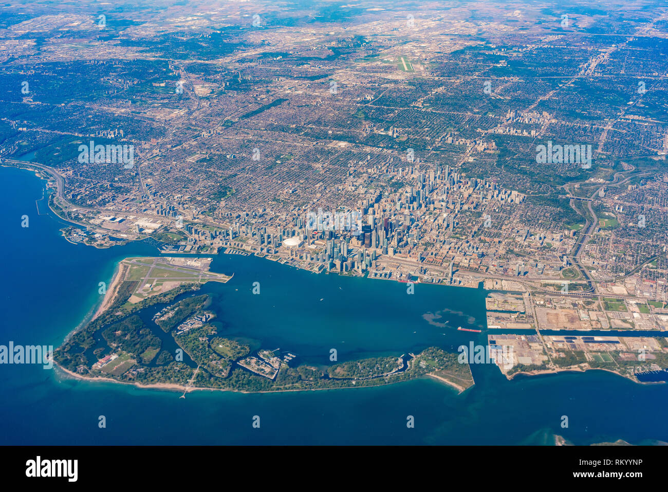 Toronto islands aerial hi-res stock photography and images - Alamy