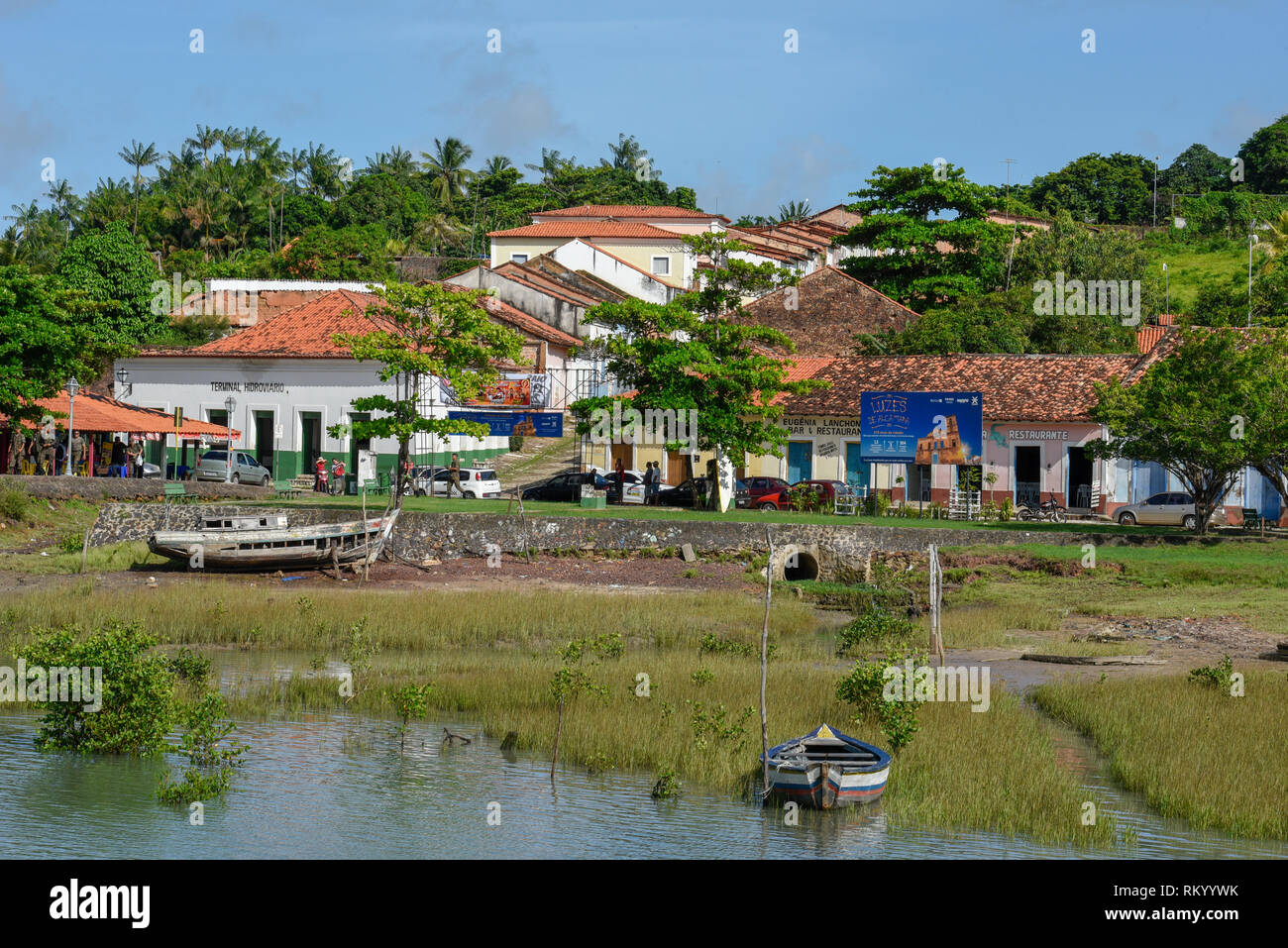 Traditional portuguese colonial architecture in Alcantara on Brazil ...