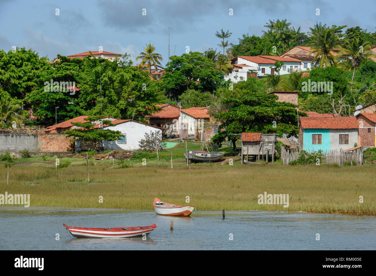 Traditional portuguese colonial architecture in Alcantara on Brazil ...