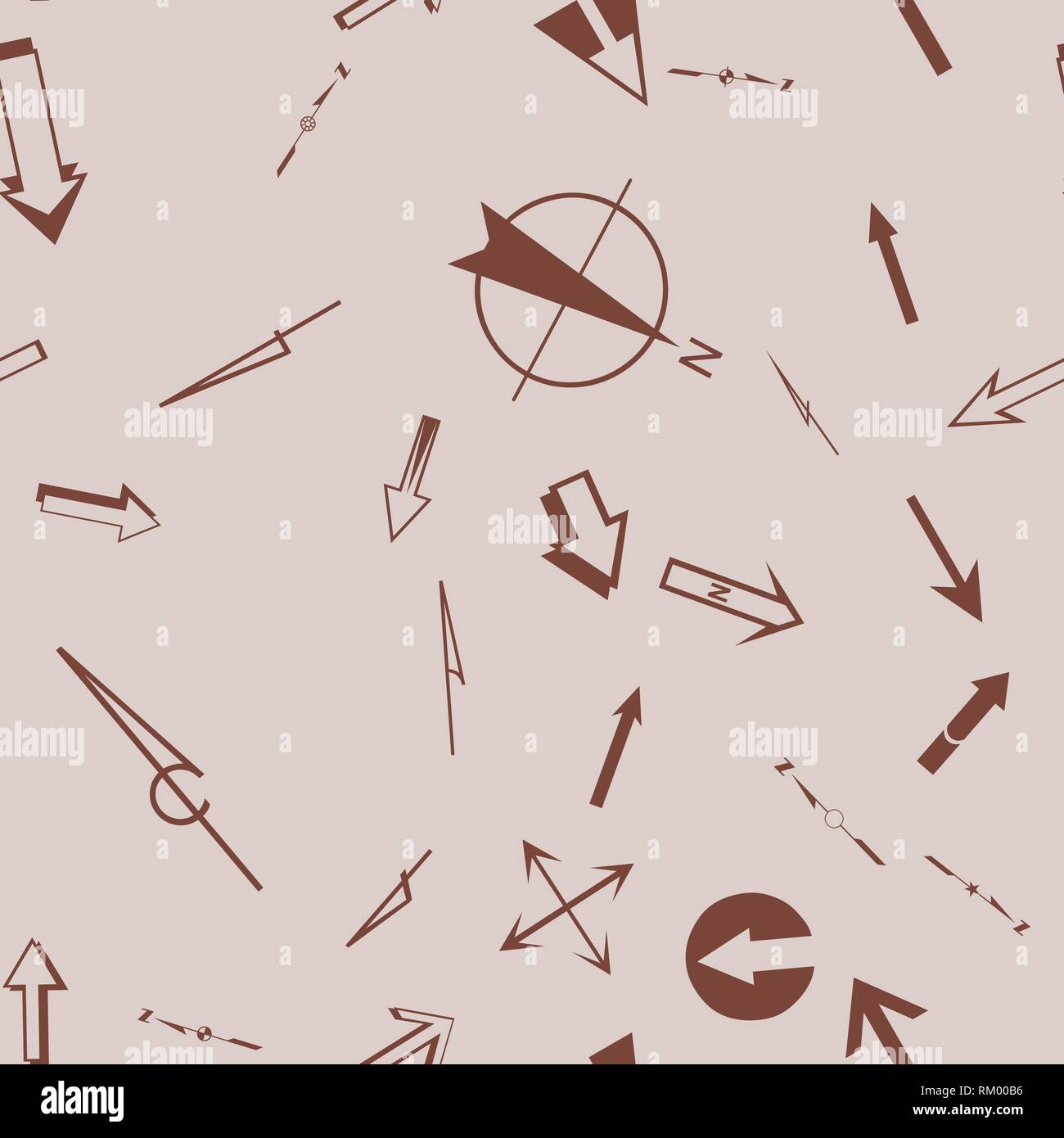 Pattern with topographic icons. Vector abstract illustration with ...