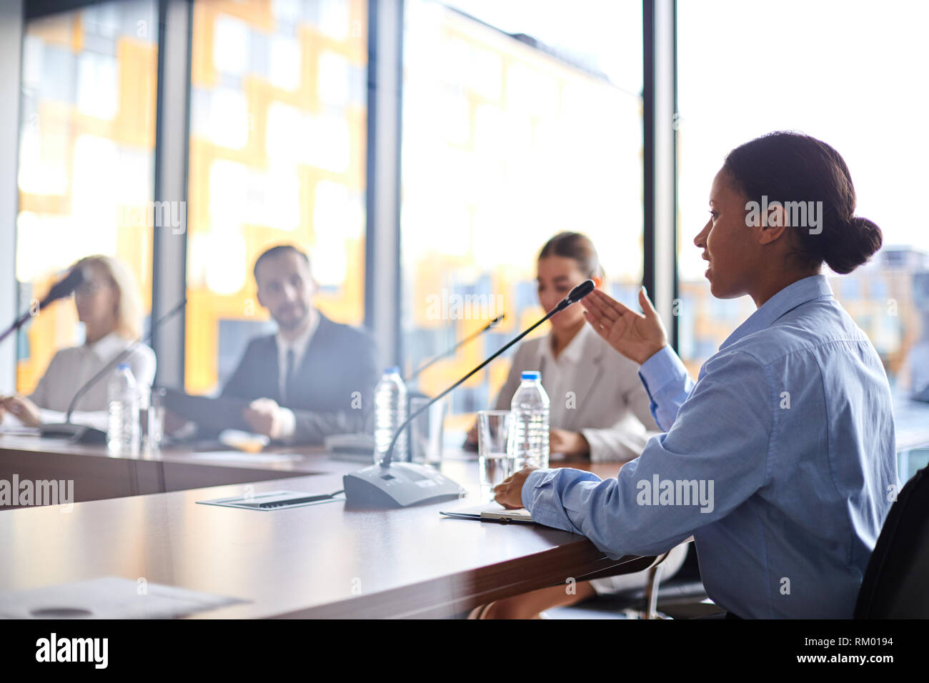 Talking convention hi-res stock photography and images - Alamy