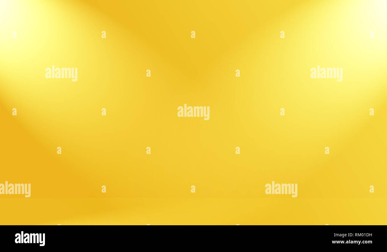 Abstract Luxury Gold yellow gradient studio wall, well use as ...