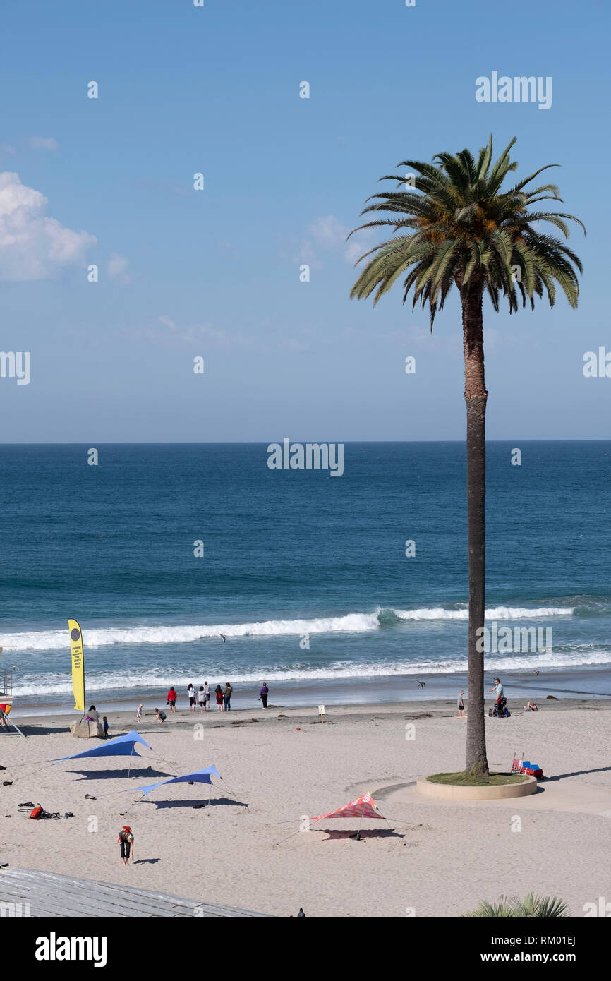 Moonlight state beach in Encinitas California Stock Photo - Alamy