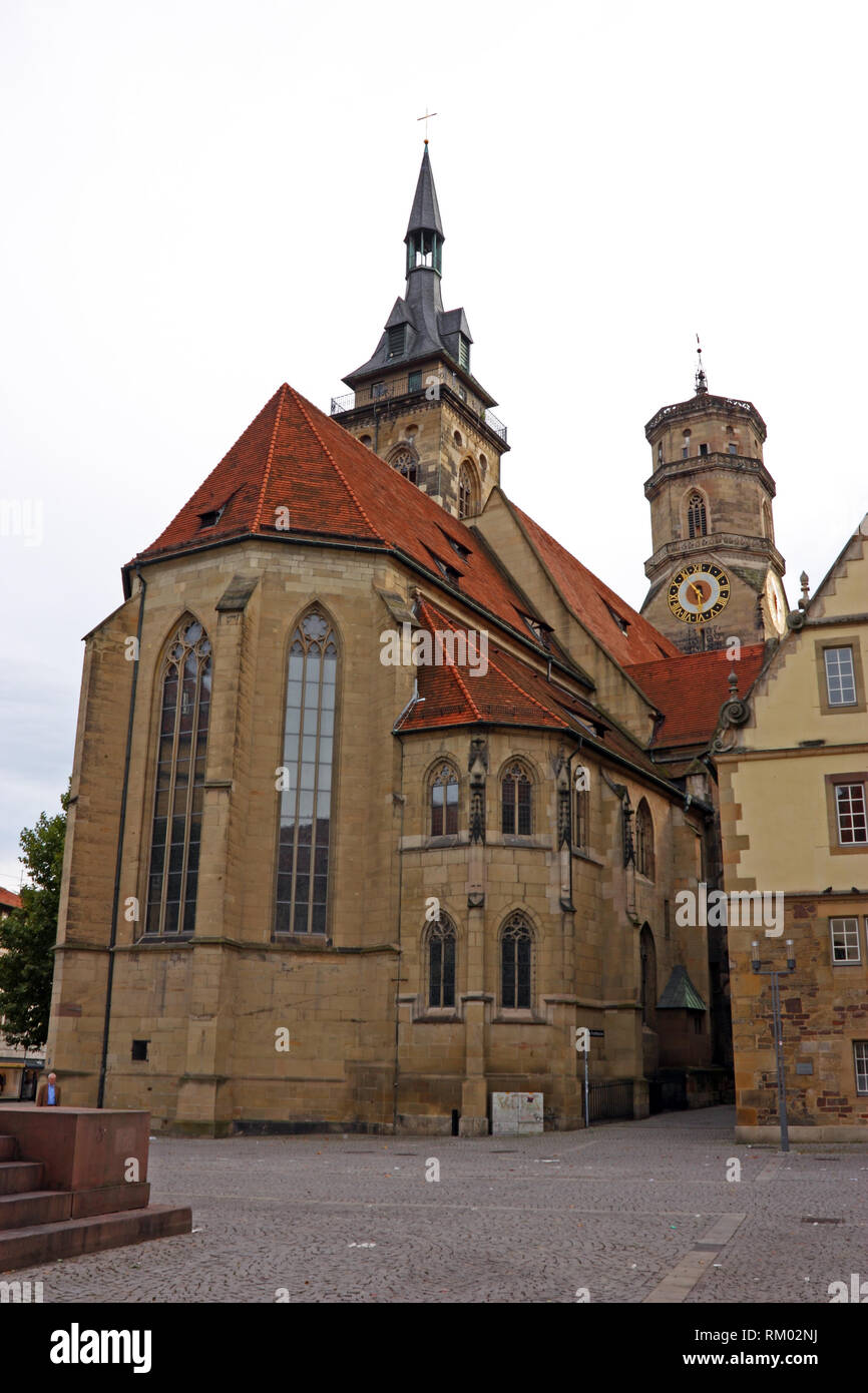 SUTTGART, GERMANY - SEPTEMBER 14, 2010: Stiftskirche church in ...