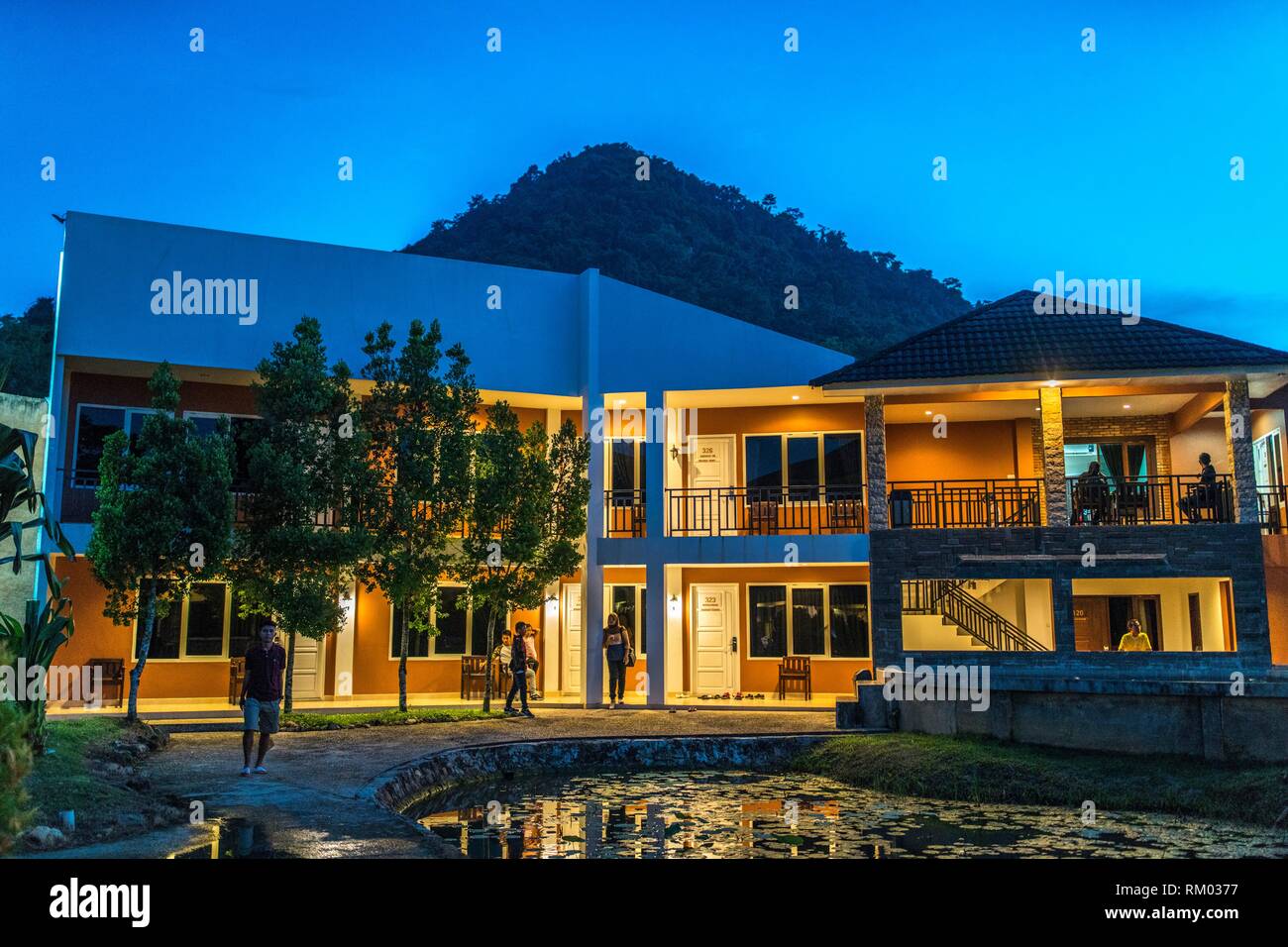 Dangau Resort in Singkawang, West Kalimantan, Indonesia Stock Photo - Alamy