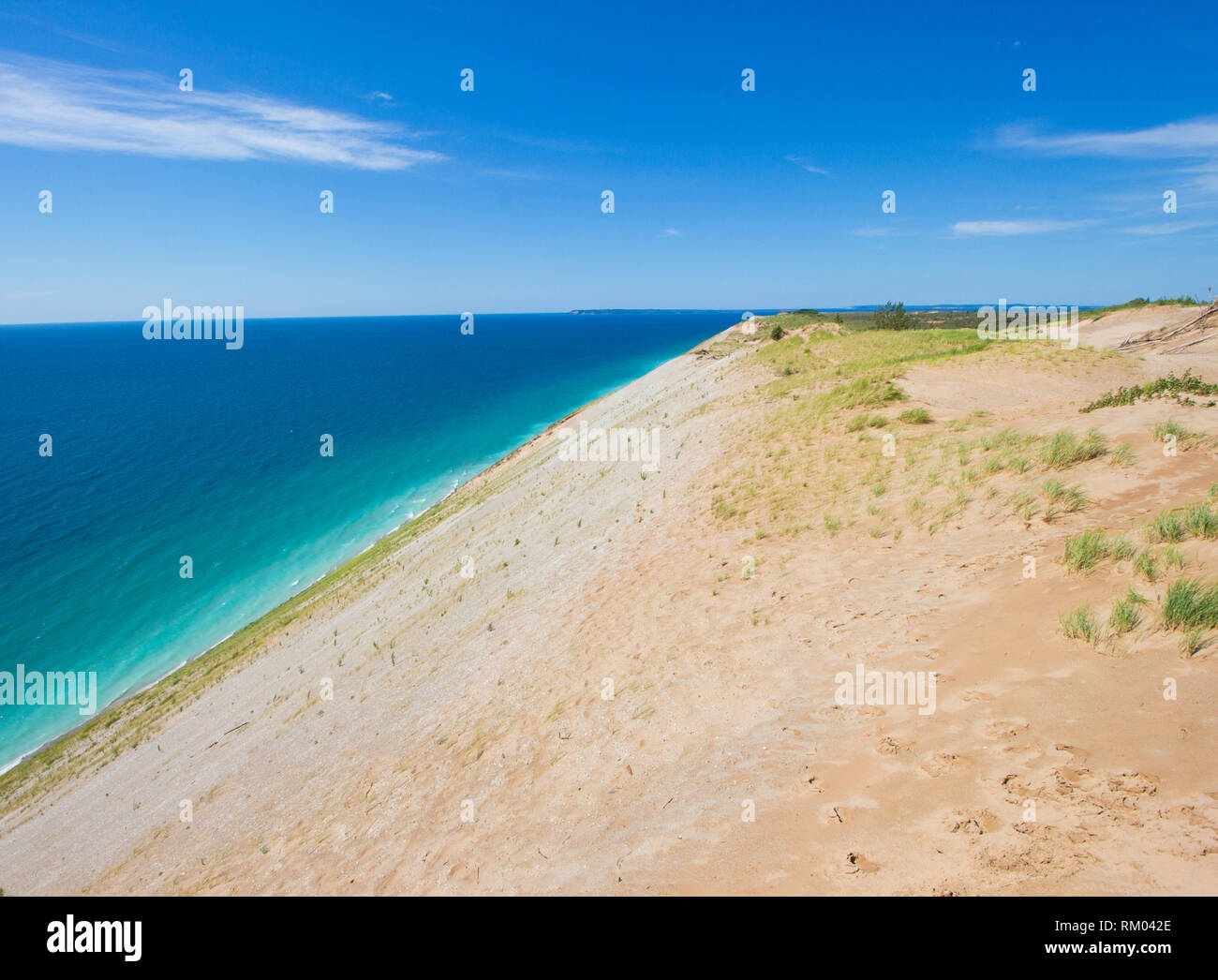 Lake Michigan Overlook, Pierce Stocking Scenic Drive, Sleeping Bear Dunes National Lakeshore ...