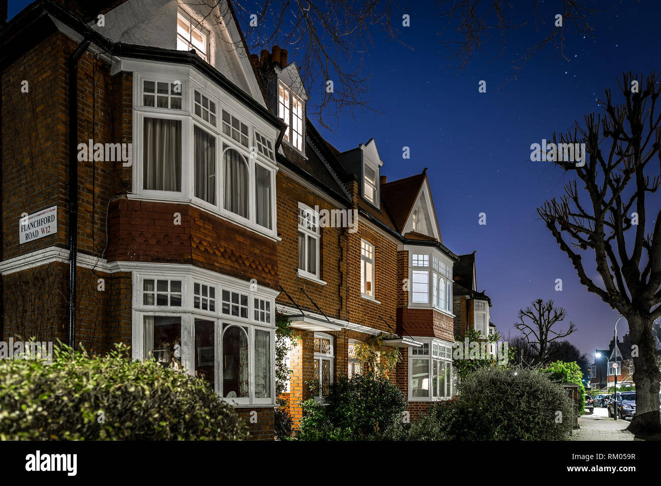 Old Victorian House London Night High Resolution Stock Photography and ...