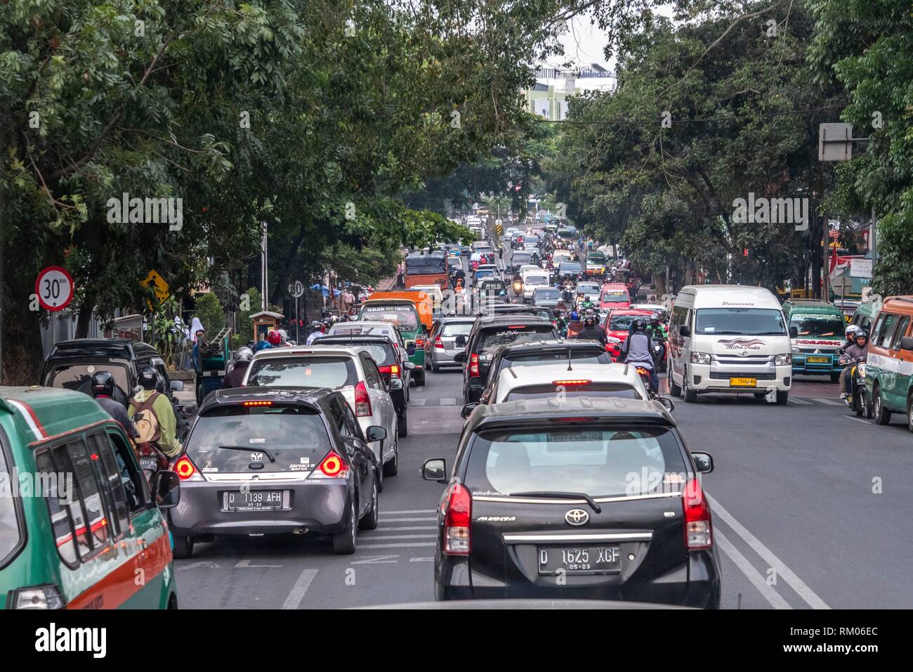 Traffic jam in bandung hi-res stock photography and images - Alamy