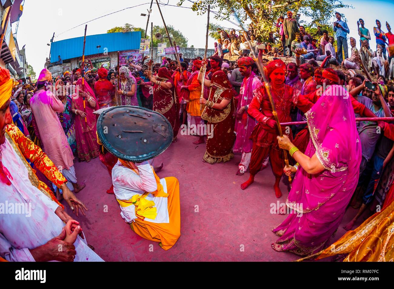 Man With Lathi High Resolution Stock Photography and Images - Alamy