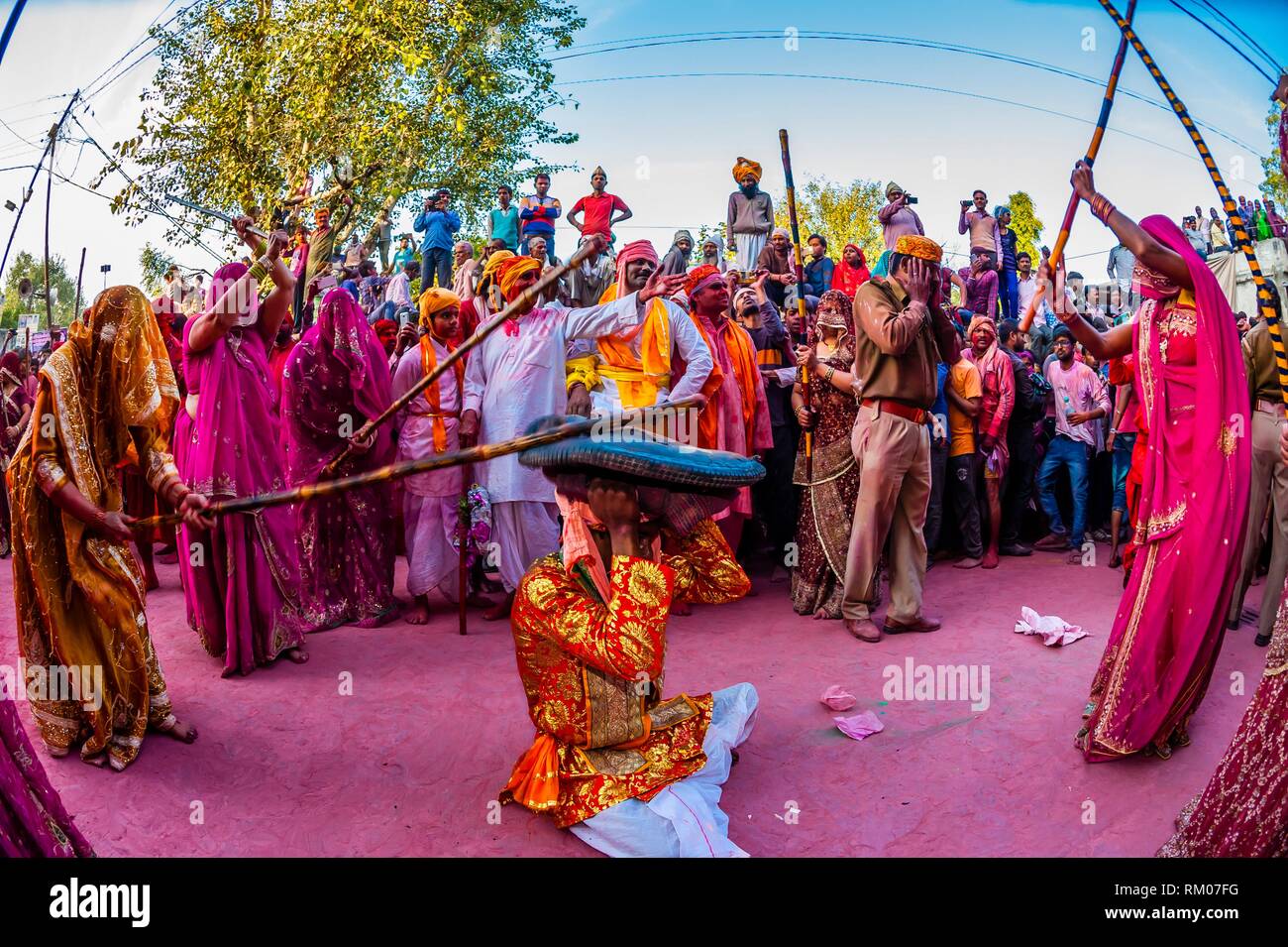 Man With Lathi High Resolution Stock Photography and Images - Alamy