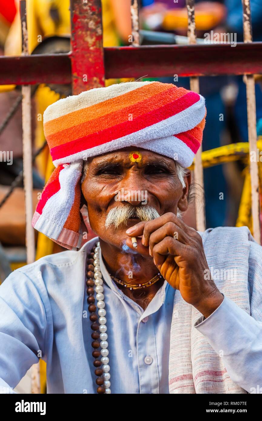Moustache Man Smoking High Resolution Stock Photography and Images - Alamy