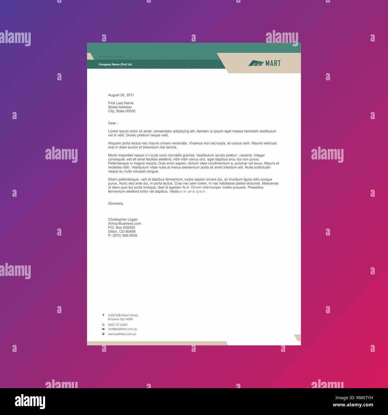 Page publication Stock Vector Images - Alamy