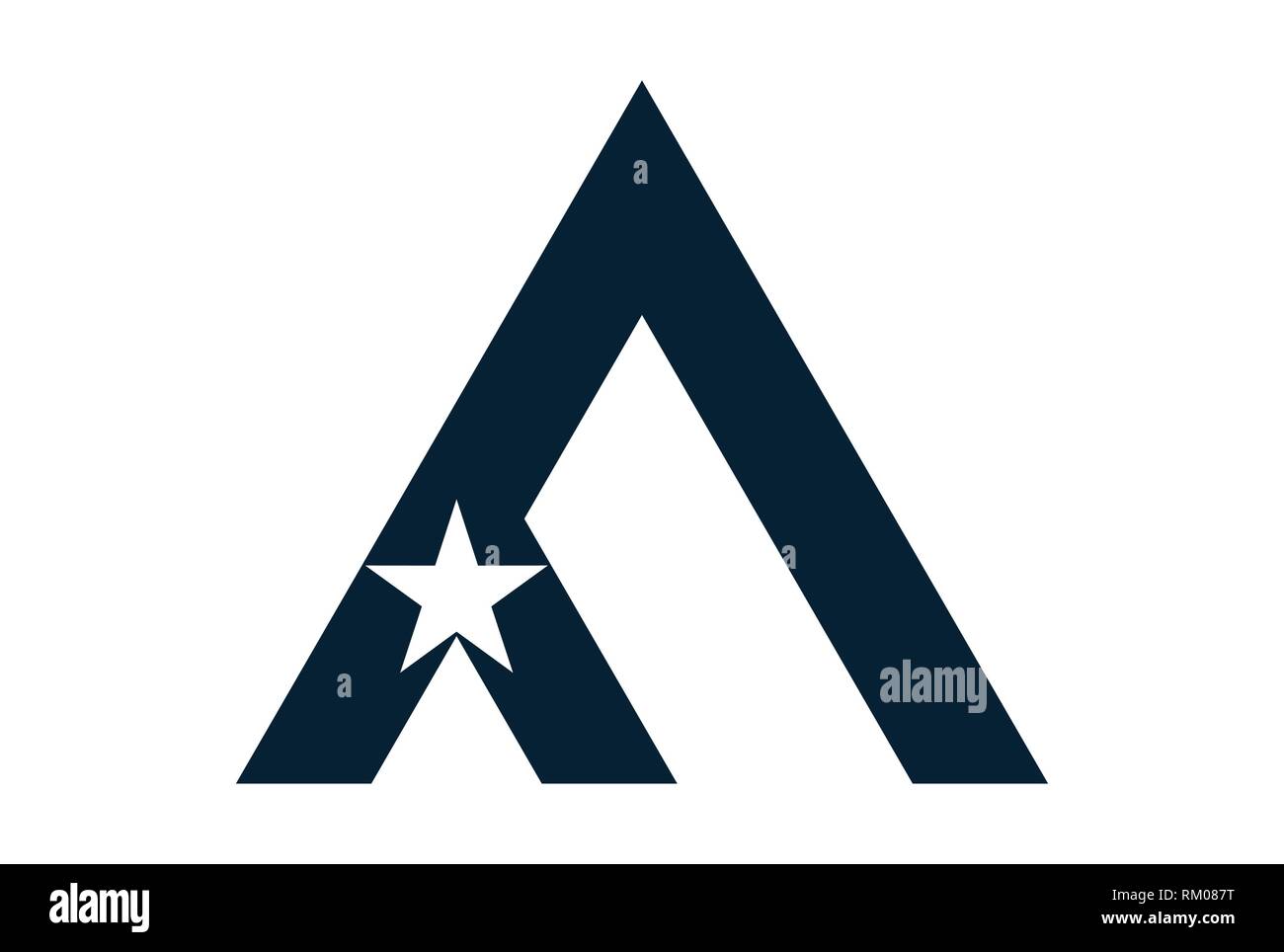 letter A star icon logo Stock Vector Image & Art - Alamy