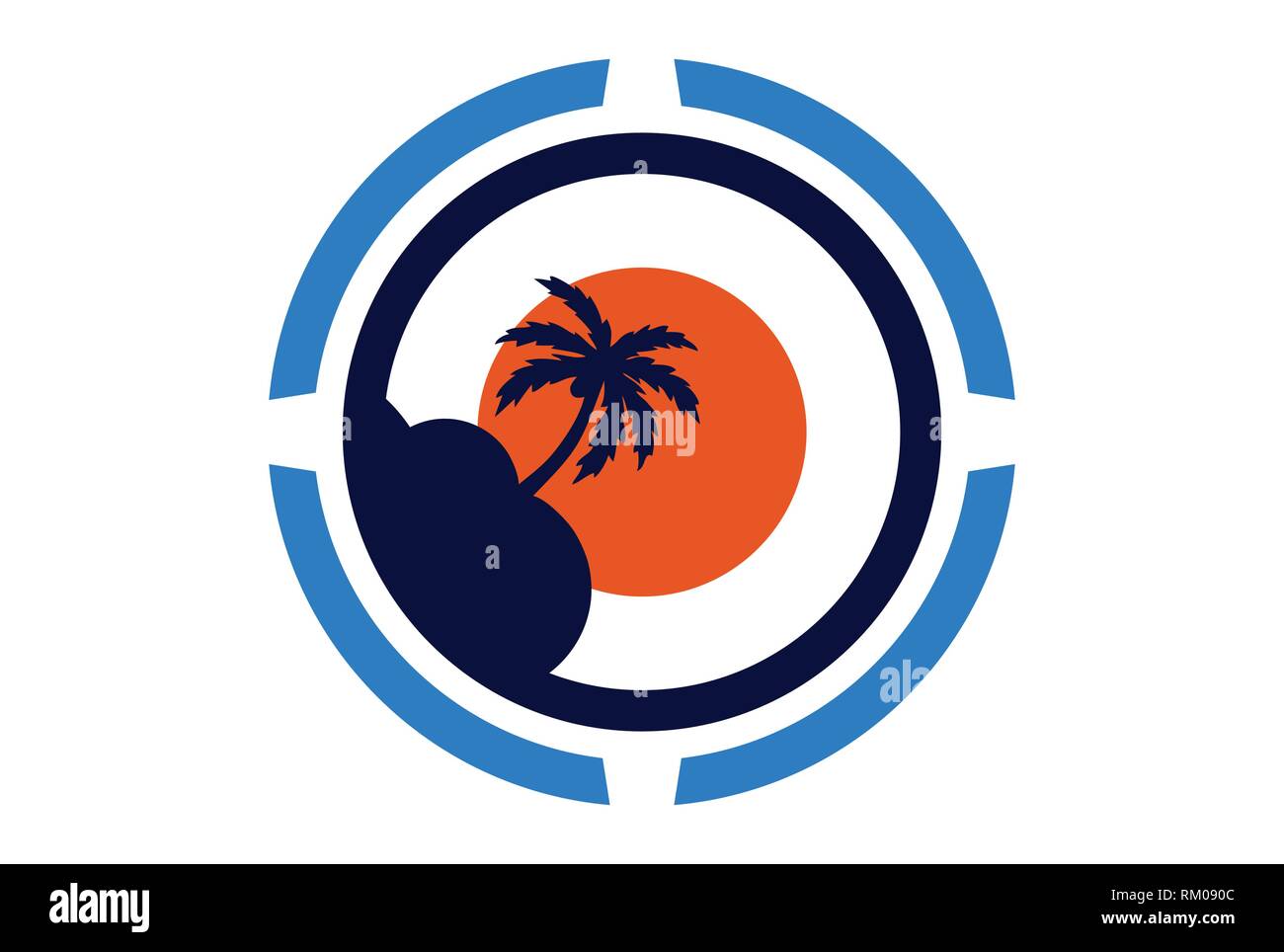 island archipelago concept vector logo Stock Vector Image & Art - Alamy