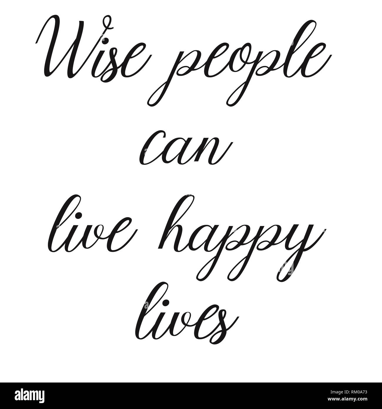 Words of wisdom and quotes of happiness and success Stock Photo - Alamy