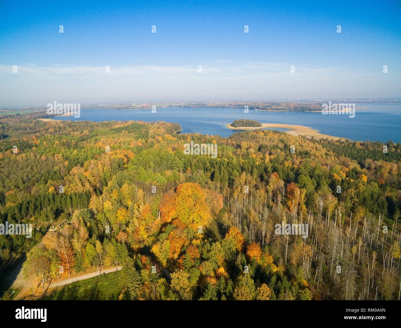 Aerial view of reinforced concrete bunkers belonged to Headquarters of ...