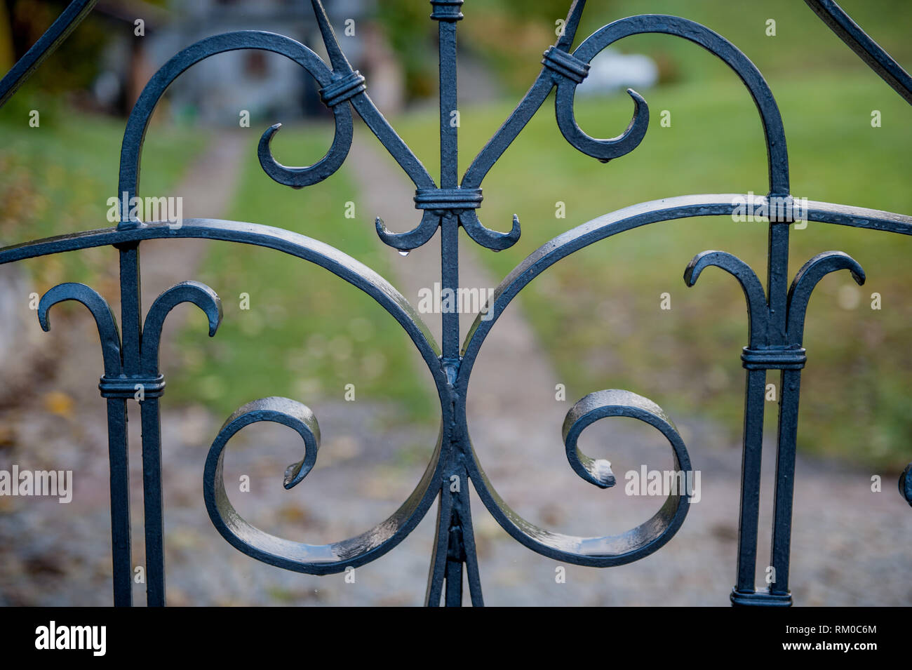 Wrought iron gate engineering hi-res stock photography and images - Alamy