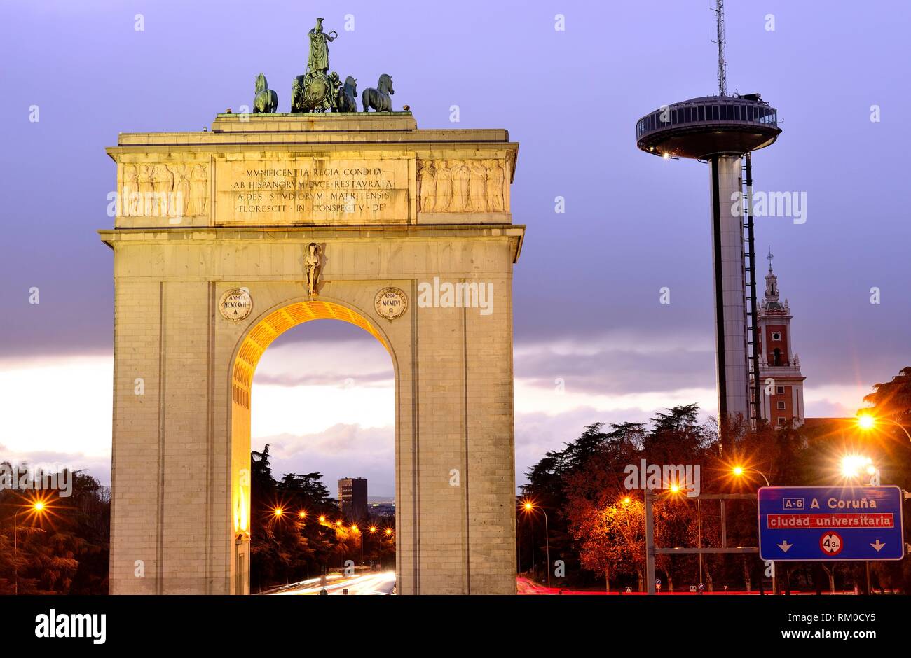 Lighthouse of moncloa hi-res stock photography and images - Alamy