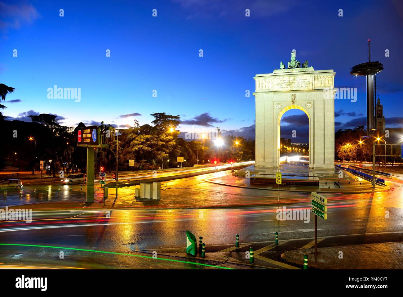 Lighthouse of moncloa hi-res stock photography and images - Alamy