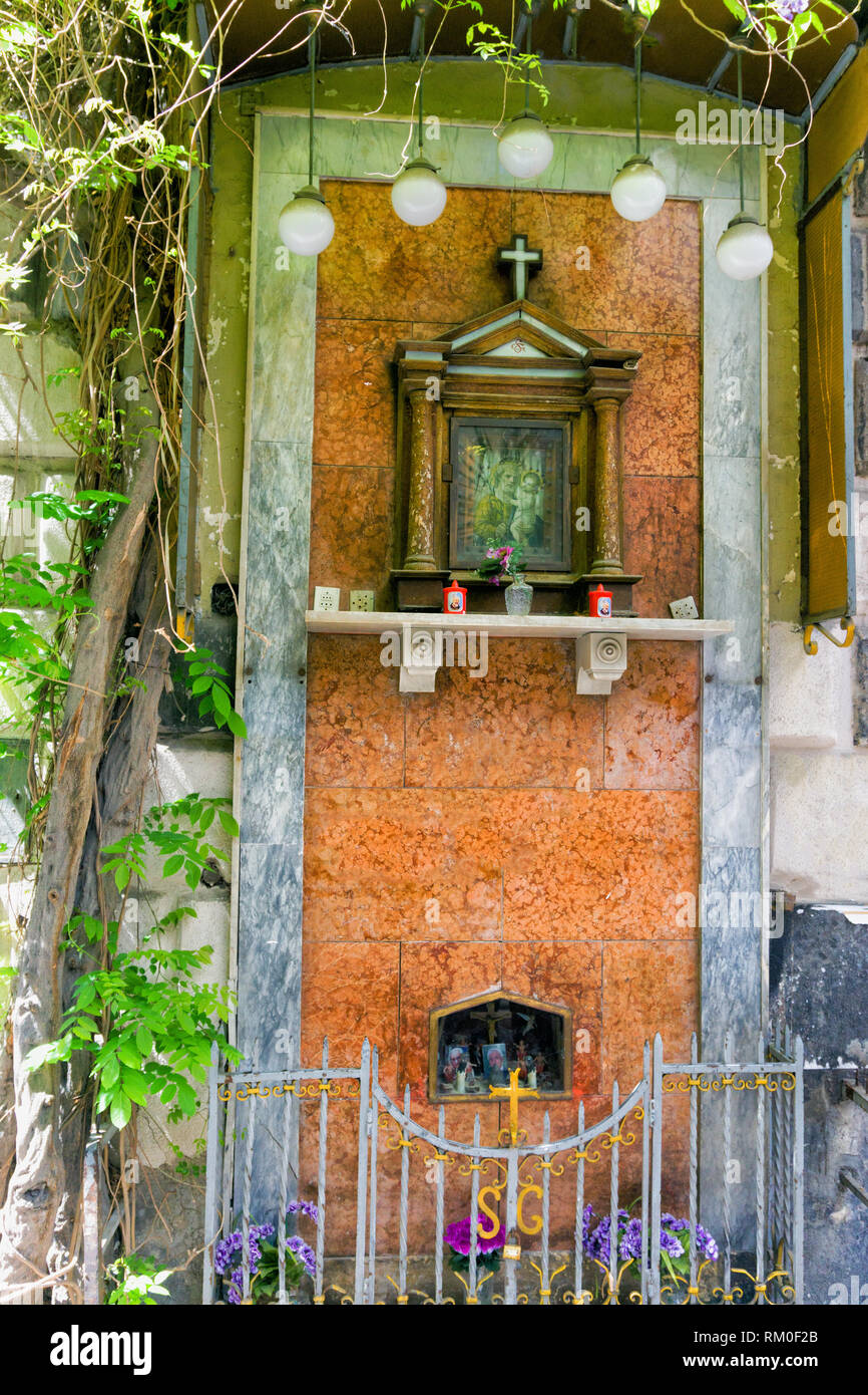 Colorful catholic altar in Naples, Italy Stock Photo - Alamy