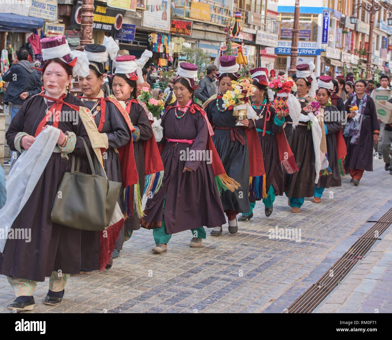 India Leh Traditional Costume High Resolution Stock Photography and ...