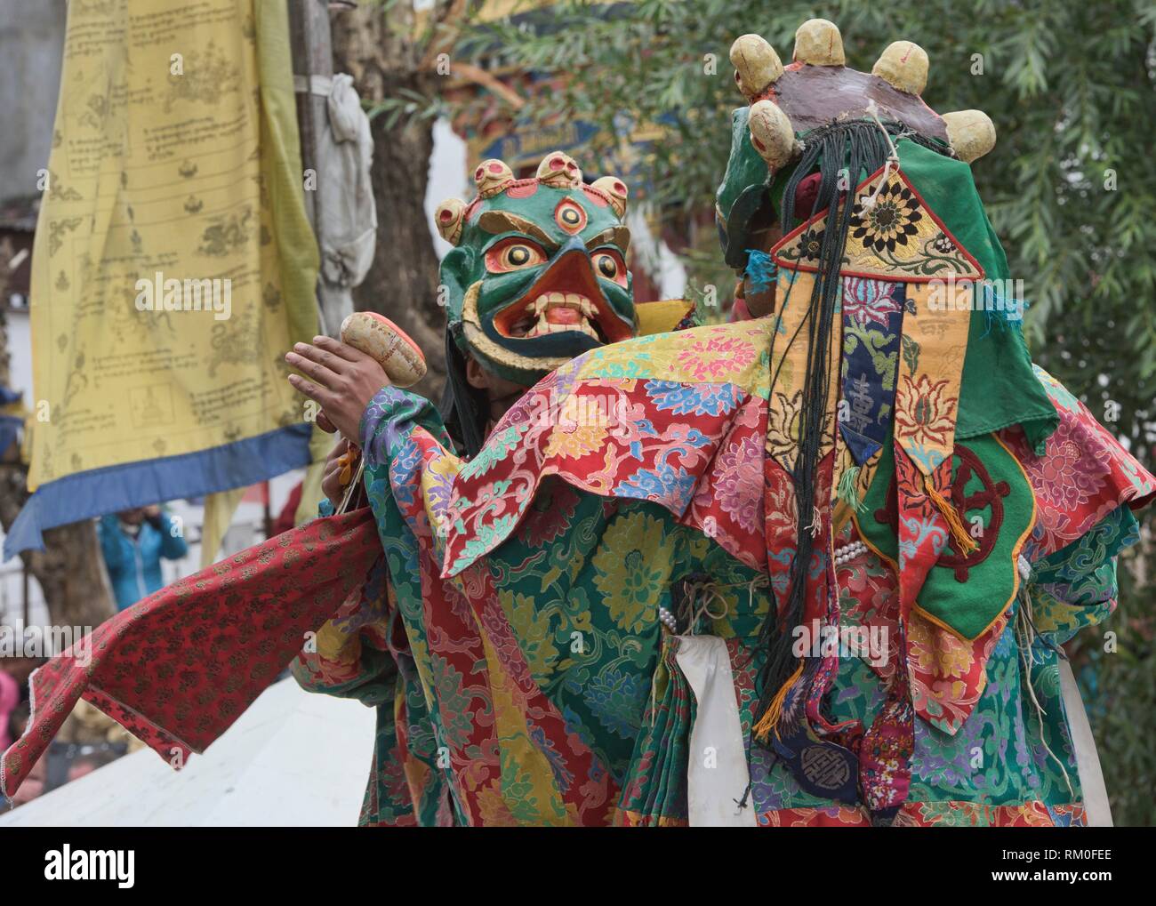 Mask dance performance at ladakh festival hi-res stock photography and ...
