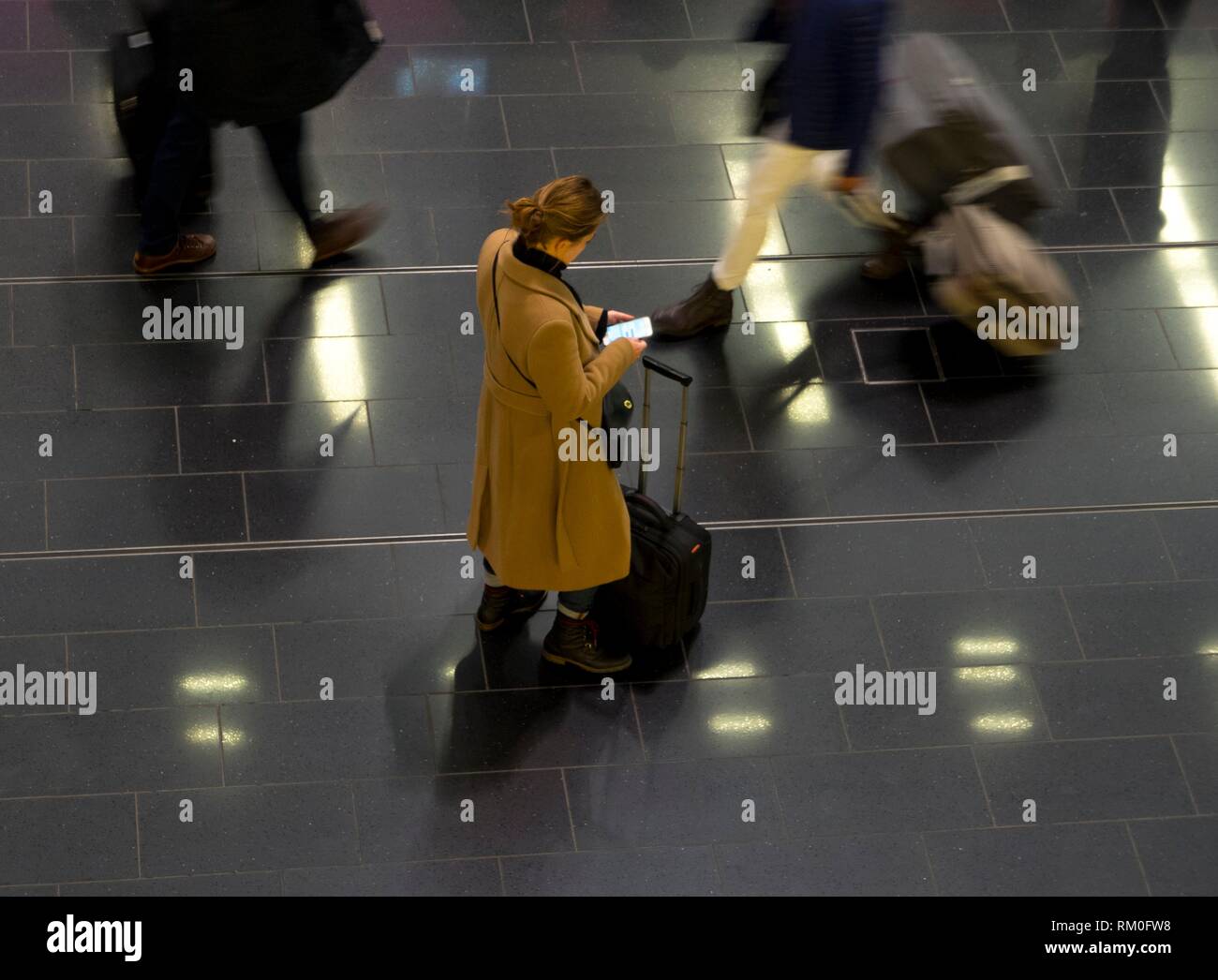 Girl female commuter hi-res stock photography and images - Alamy