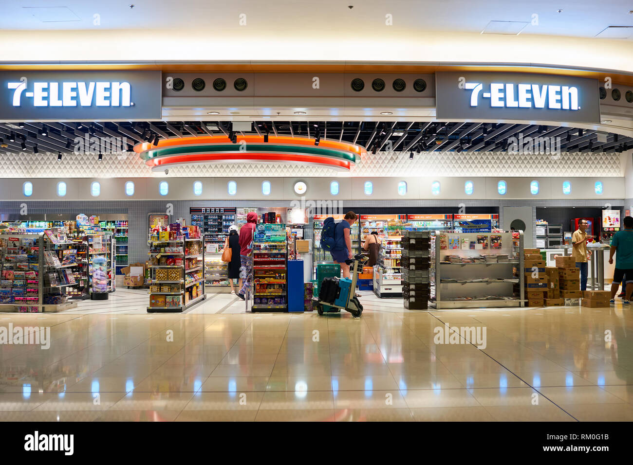 HONG KONG - CIRCA NOVEMBER, 2016: a 7-Eleven store at Hong Kong ...