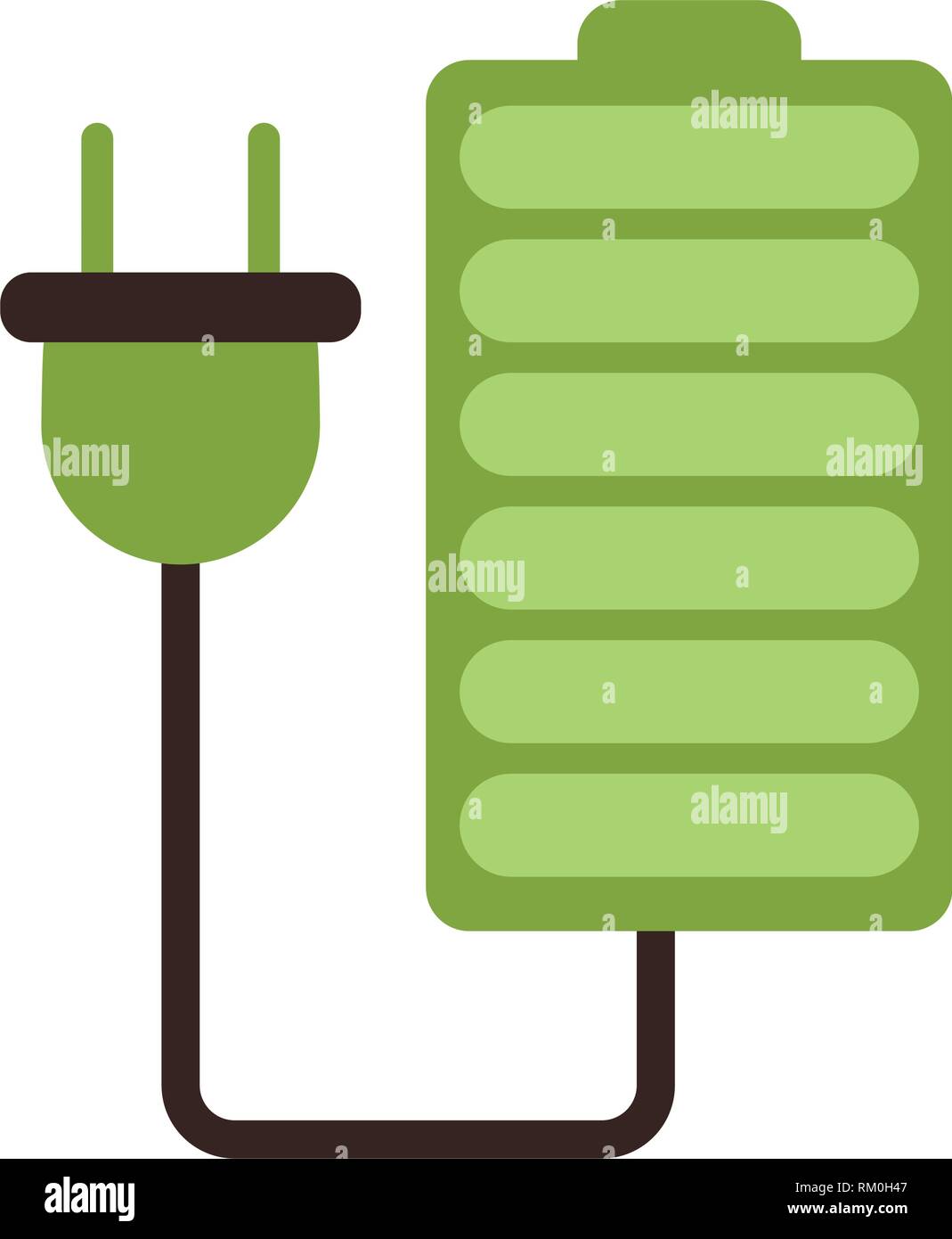 Plug and battery symbol Stock Vector Image & Art - Alamy
