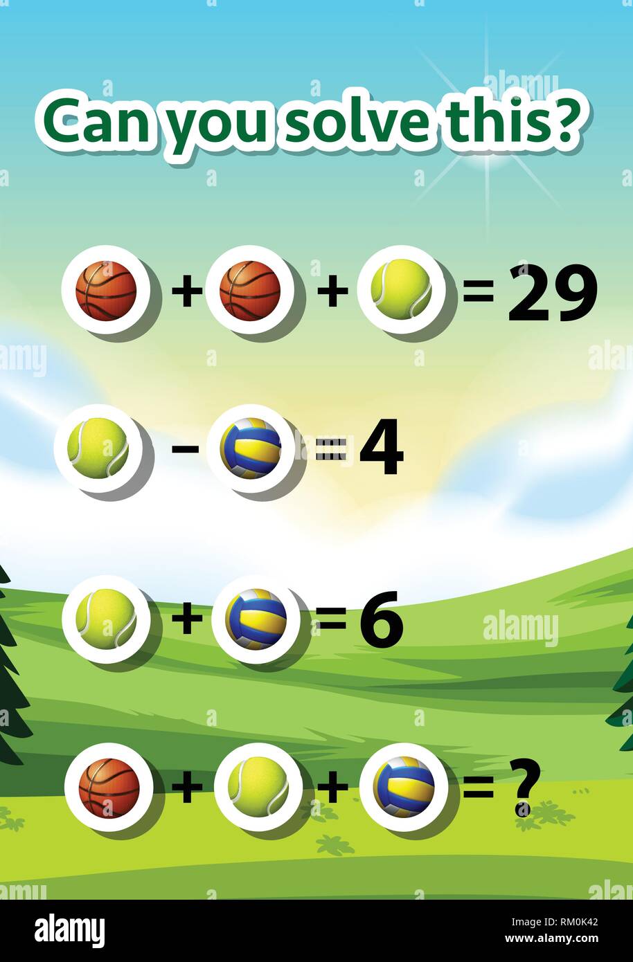 Can you solve this illustration Stock Vector Image & Art - Alamy