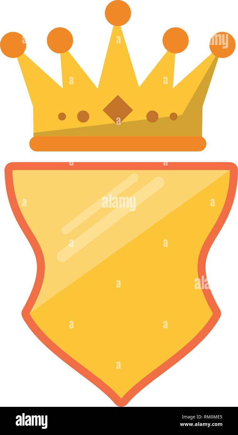 Badge emblem with crown symbol Stock Vector Image & Art - Alamy