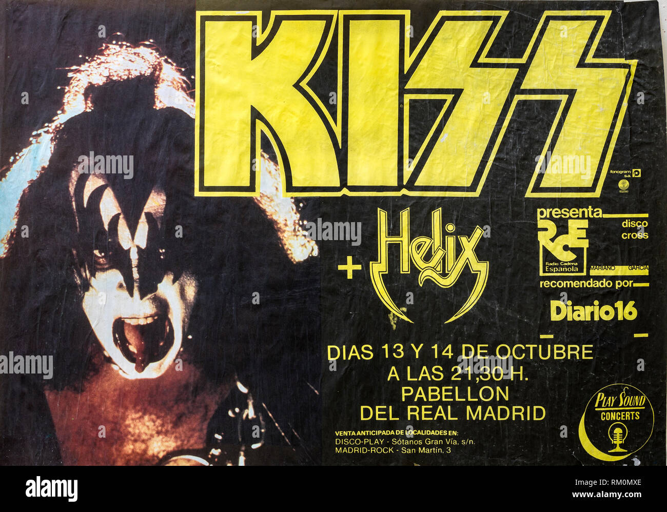Kiss concert poster hi-res stock photography and images - Alamy