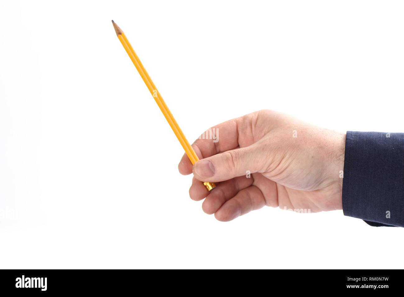 Pencil hand thumb hi-res stock photography and images - Alamy