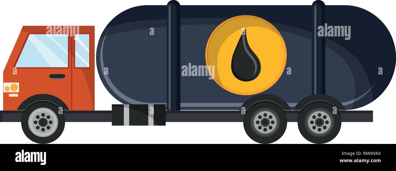 petroleum oil cargo truck Stock Vector Image & Art - Alamy