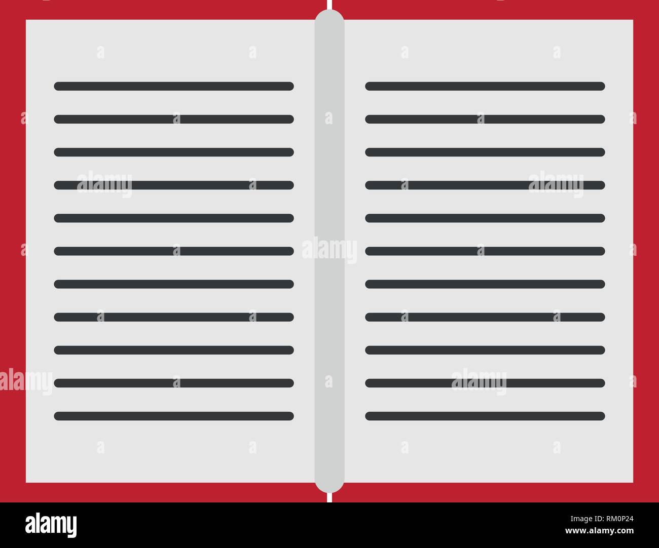 Form of an open book Stock Vector Images - Alamy