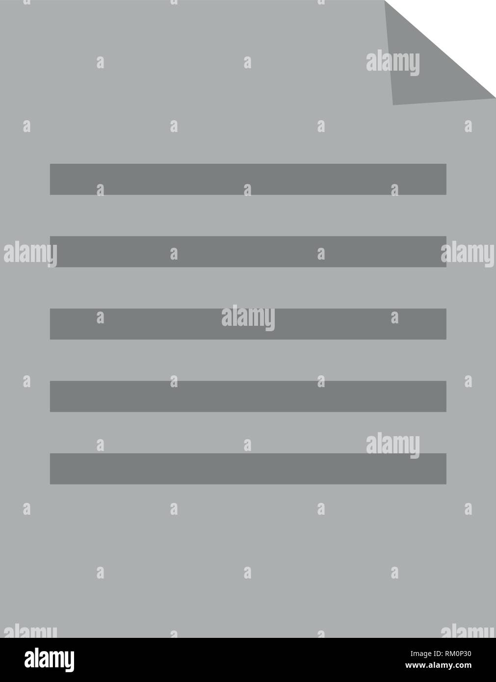 document sheet bent corner Stock Vector Image & Art - Alamy