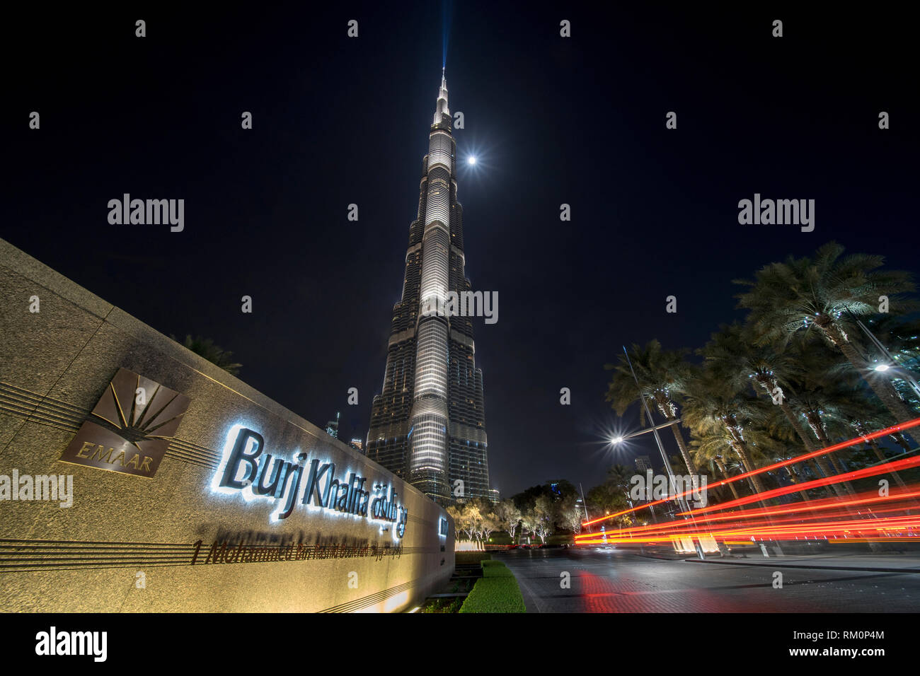 Traffic in front burj khalifa hi-res stock photography and images - Alamy