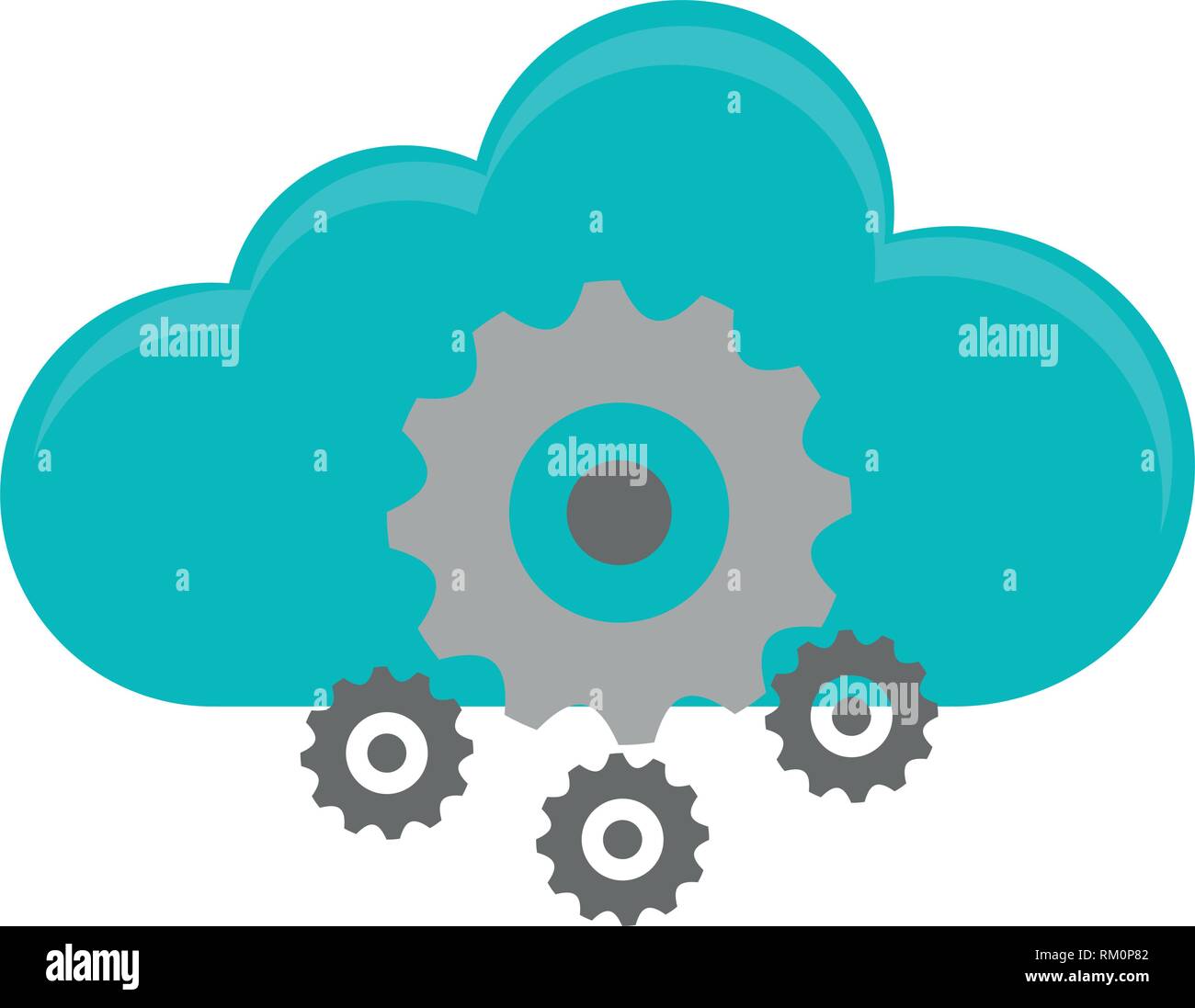 Wireless gears Stock Vector Images - Alamy