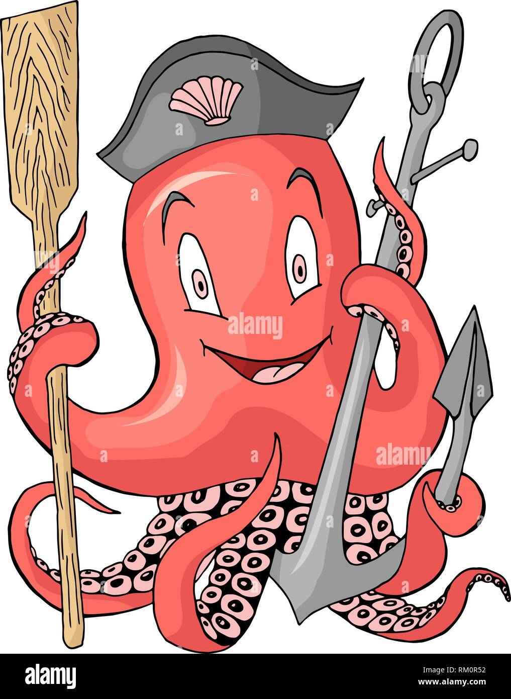 Octopus cartoon hi-res stock photography and images - Alamy
