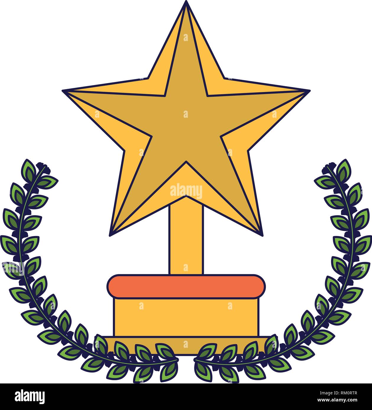 star trophy cup cartoon symbol Stock Vector Image & Art - Alamy