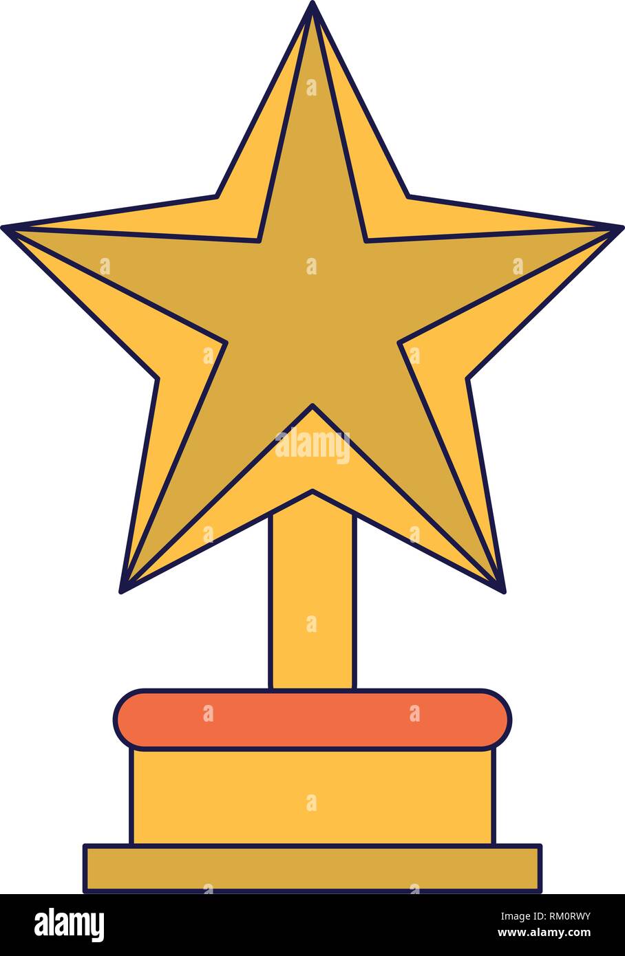 star trophy cup cartoon symbol Stock Vector Image & Art - Alamy